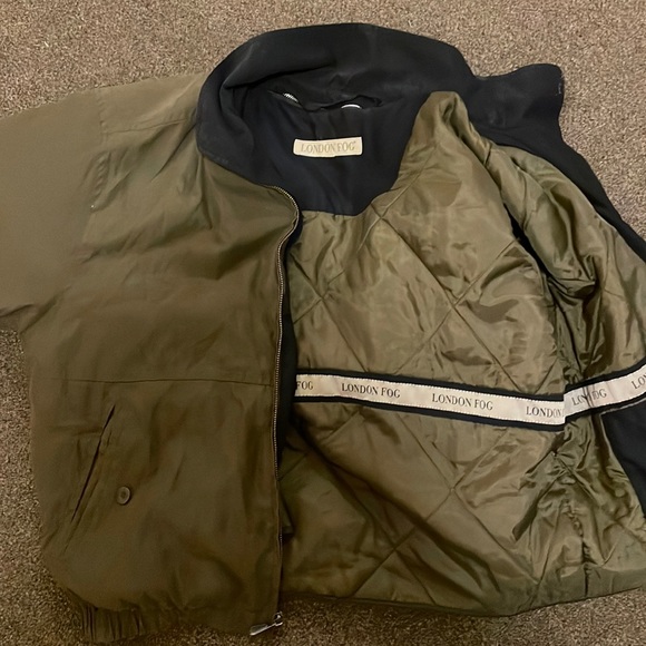 London Fog | Jackets & Coats | Vintage Dark Green London Fog Bomber ...